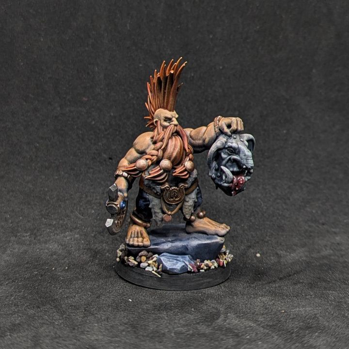 3D Print of Dwarf Trollseekers - Highlands Miniatures by kcministudio