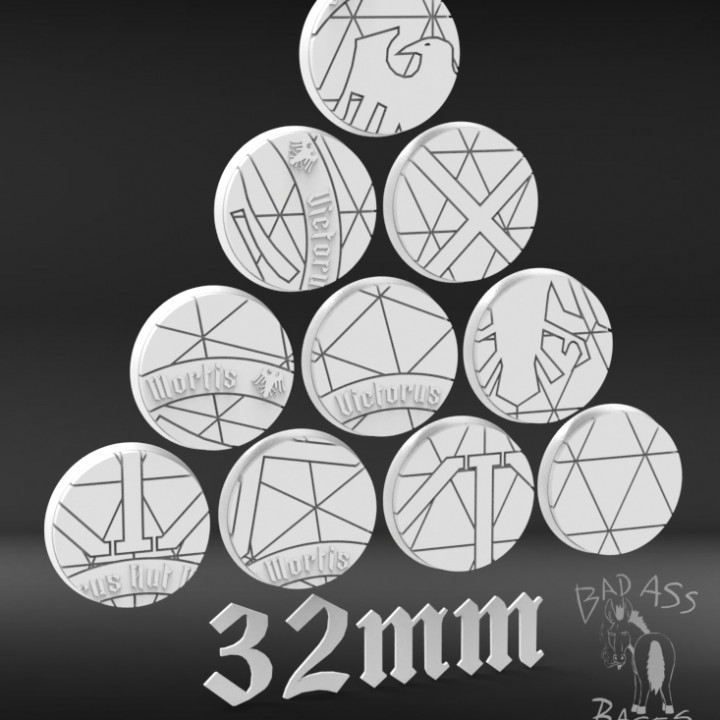 3D Printable Goth Black Birds Base Bundle by Badassbases