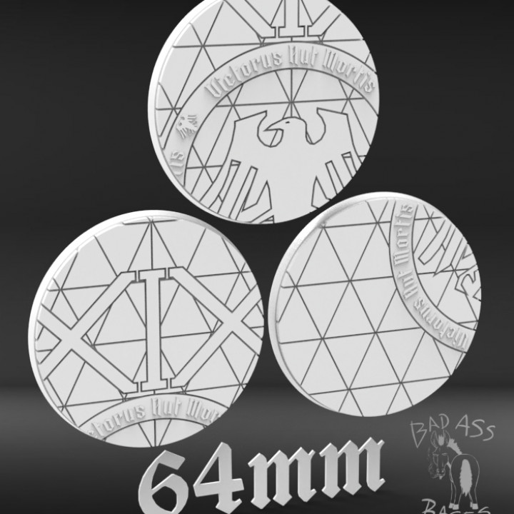 3D Printable Goth Black Birds Base Bundle by Badassbases