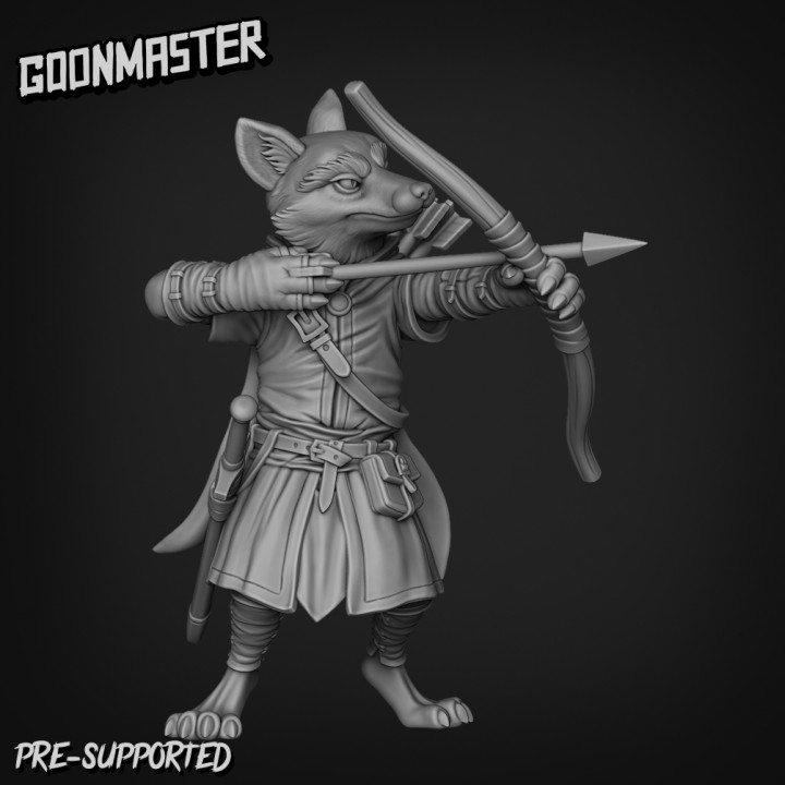 3D Printable Red Fox Archer 1 by Goon Master