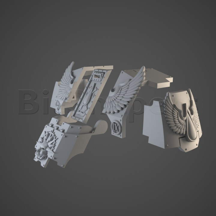 3D Printable Raging Angels Walking Dead Armor by Istvan Sady