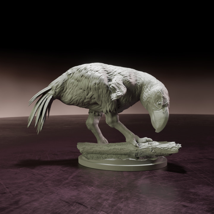 3D Printable Brontornis searching - pre-supported prehistoric bird by ...