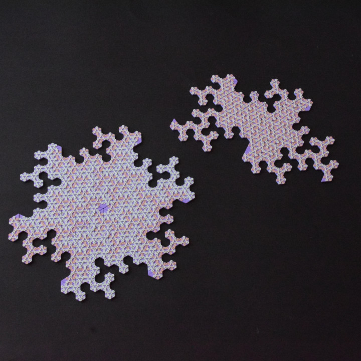 3D Printable Perpetual Braid (Fractal tiling) by voidbubble