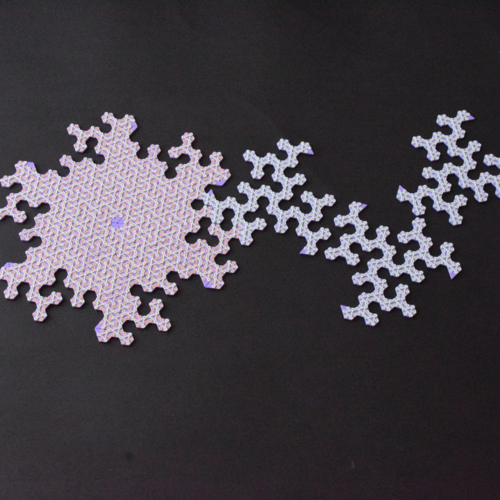 3D Printable Perpetual Braid (Fractal tiling) by voidbubble