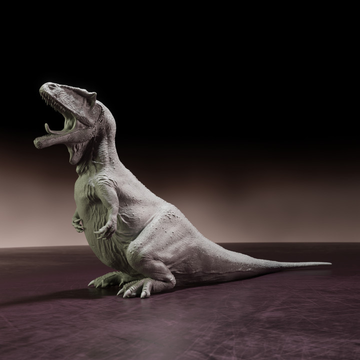 3D Printable Carcharadontosaurus jawn - pre-supported dinosaur by Dino ...