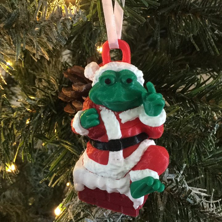 3D Printable Santa Frog by Star Labs 3D, LLC