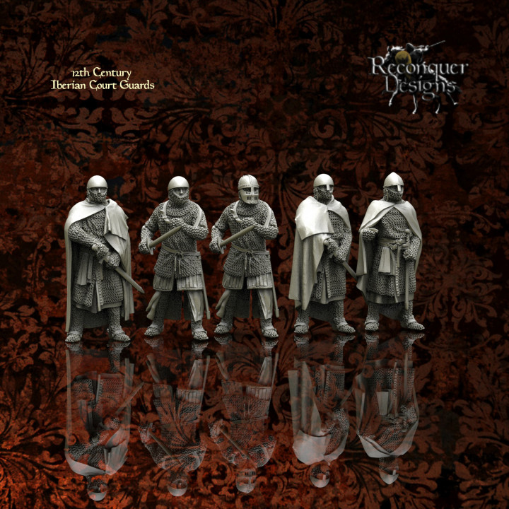 3D Printable 12th Century Iberian Christian Court Guards by Reconquer ...