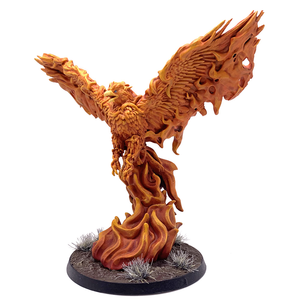 3D Printable High Elf Fire Phoenix by Kyoushuneko Miniatures