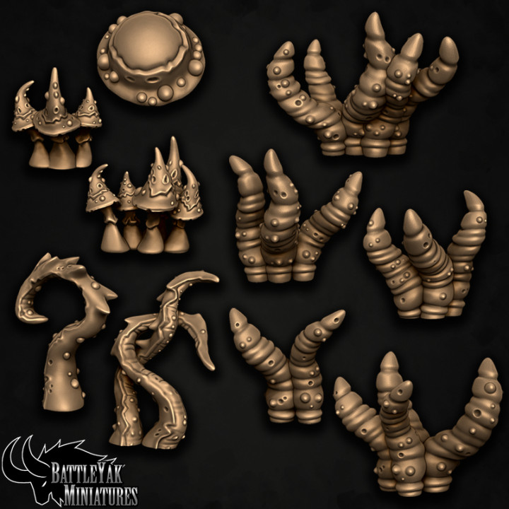 3D Printable Plagueheart Terrain & Customization Set by Battle Yak ...