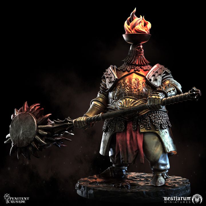 3D Printable Flame Defenders x4 | Penitent Crusade | Paladin by ...