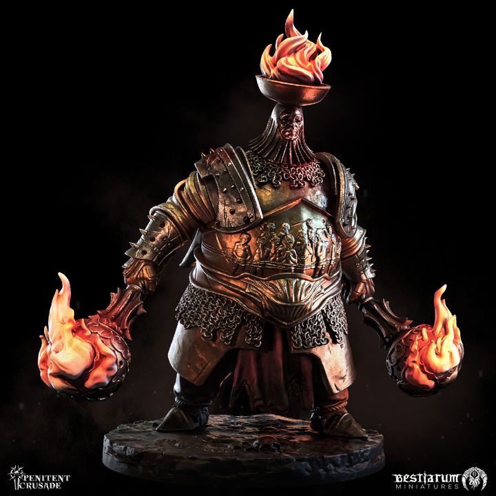 3D Printable Flame Defenders x4 | Penitent Crusade | Paladin by ...