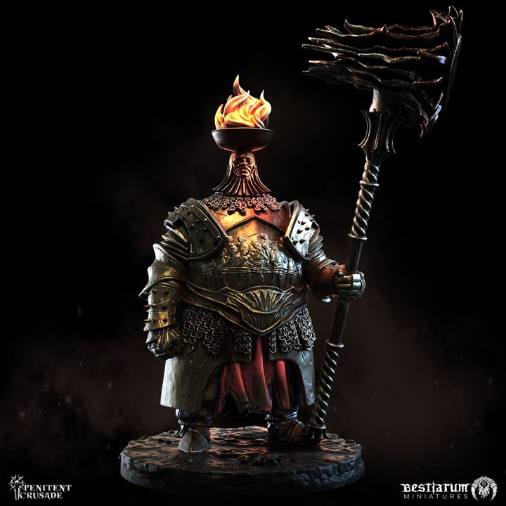 3D Printable Flame Defenders x4 | Penitent Crusade | Paladin by ...