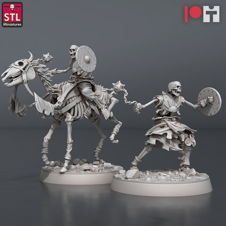 3D Printable Skeletons Set - Modular by STL Miniatures