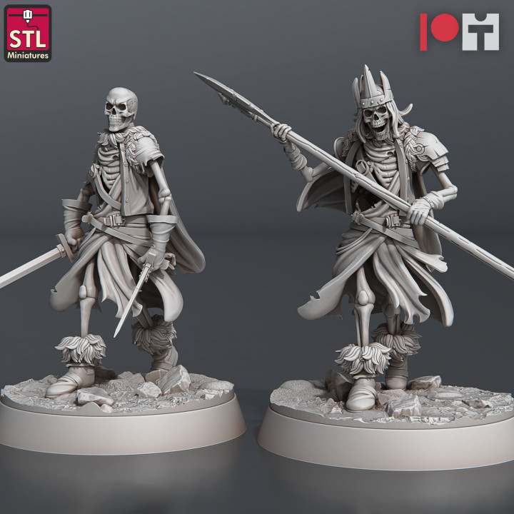 3D Printable Skeletons Set - Modular by STL Miniatures