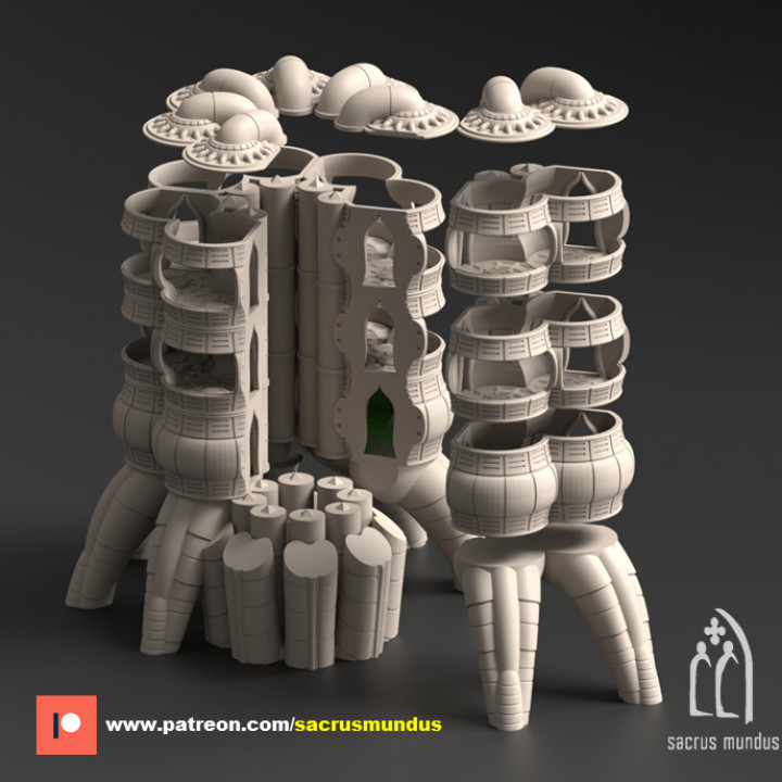 3D Printable CS379. Boroll Lair. Scifi / Alien/ Giger /. Terrain and ...