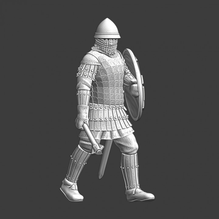 3D Printable Varangian Guard with mace by Northern Crusades Miniatures