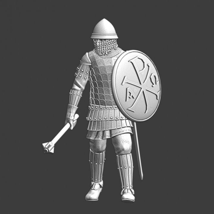 3D Printable Varangian Guard with mace by Northern Crusades Miniatures