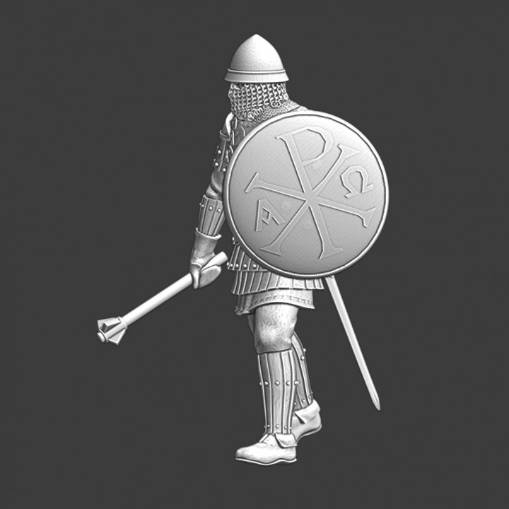 3D Printable Varangian Guard with mace by Northern Crusades Miniatures