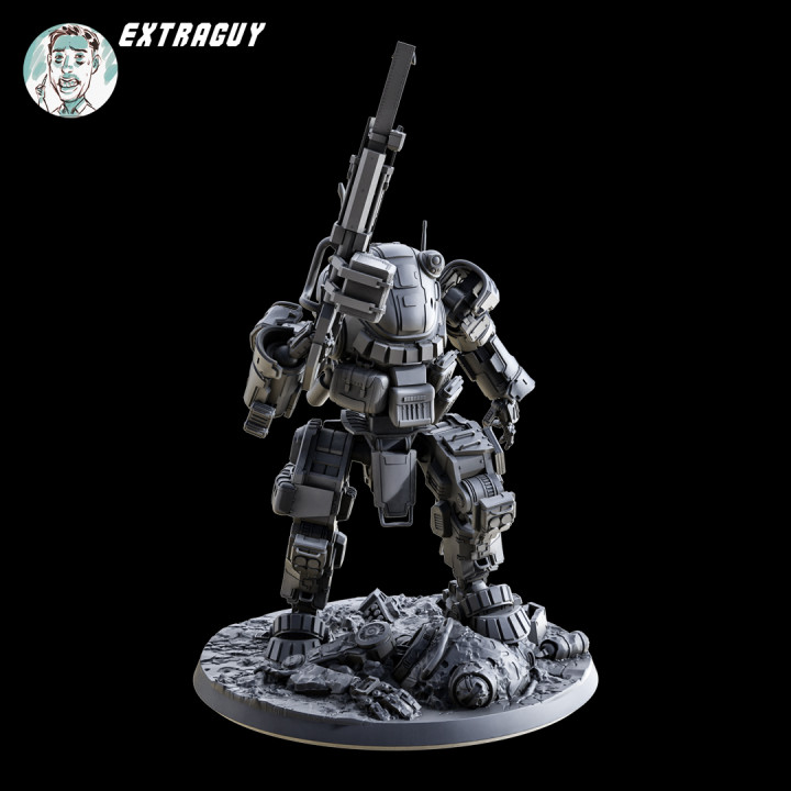 3D Printable Robot Ogre 75mm by Extra Guy