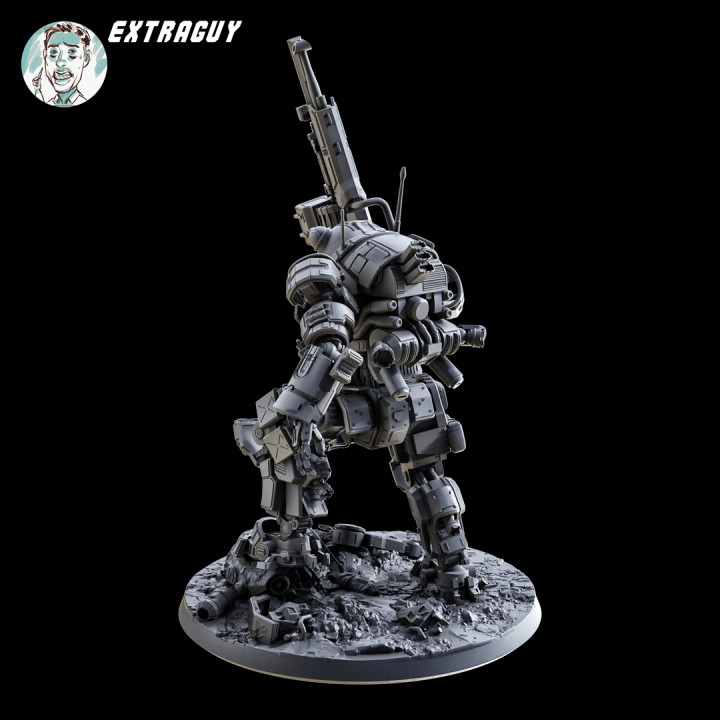 3D Printable Robot Ogre 75mm by Extra Guy