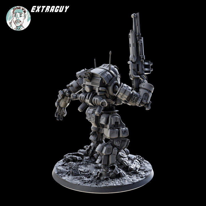 3D Printable Robot Ogre 75mm by Extra Guy