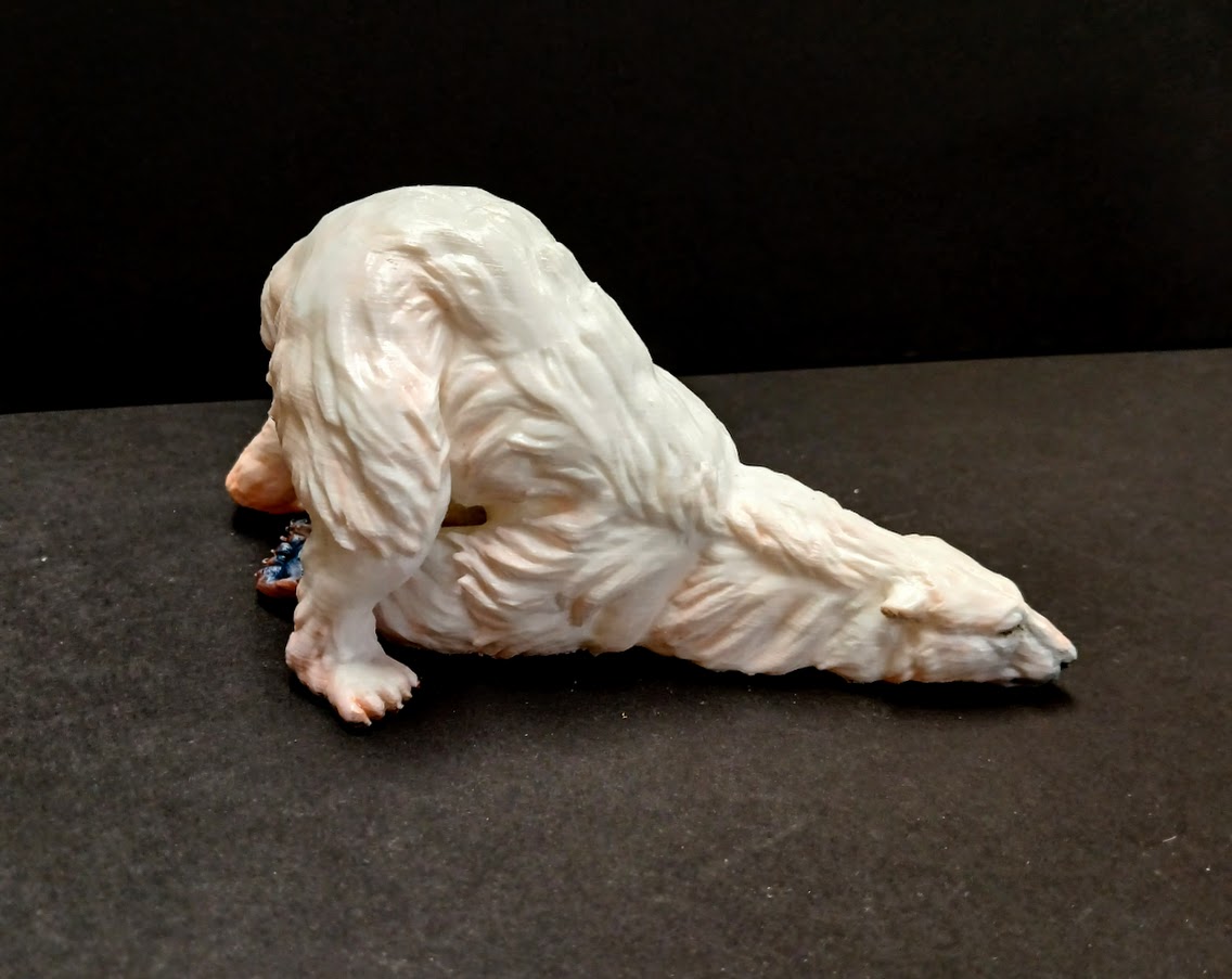 3D Printable Polar Bear Scratching by Animal Den Miniatures