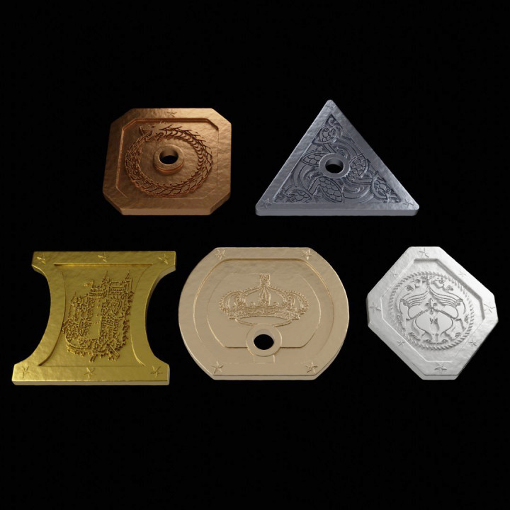 3D Printable 5e Fantasy Coins by Custom Miniature Maker