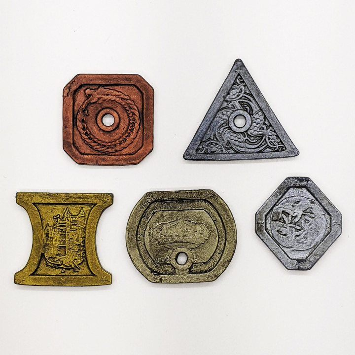 3D Printable 5e Fantasy Coins by Custom Miniature Maker