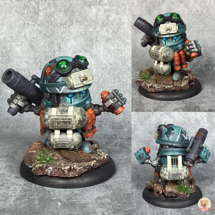 3D Printable WARPOD Rigger 'Aeroboot' Drop Squad by Flytrap Digital