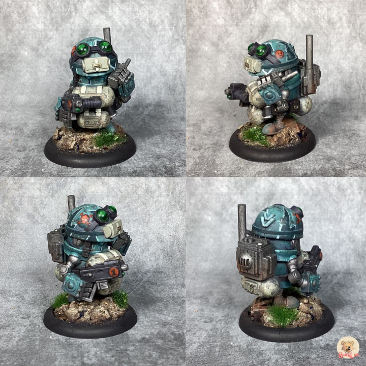 3D Printable WARPOD Rigger 'Aeroboot' Drop Squad by Flytrap Digital