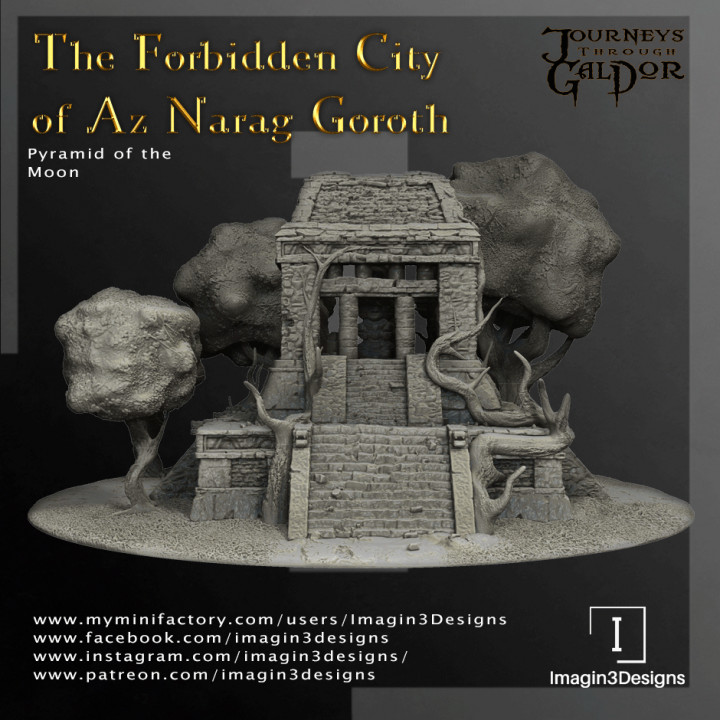 3D Printable Pyramid of the Moon by Imagin3Designs