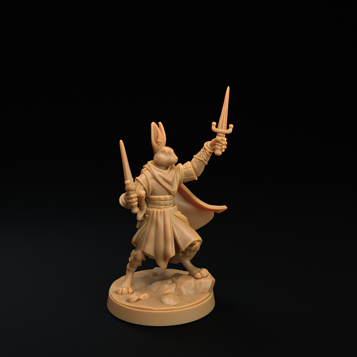 3D Printable Rabbit Heroes | PRESUPPORTED | Revenge of the Farmomancer ...