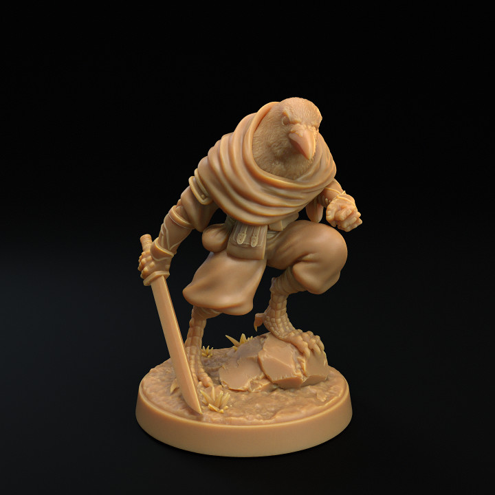 3D Printable Ravenfolk | PRESUPPORTED | Revenge of the Farmomancer by ...
