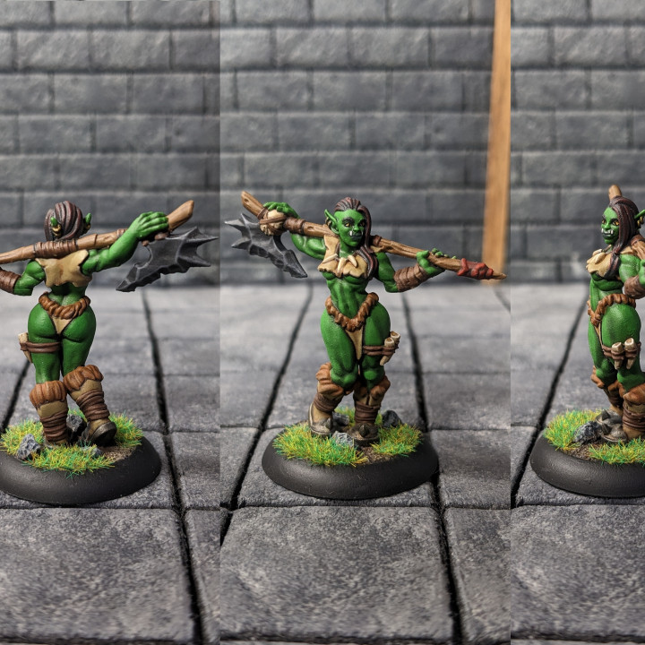 3D Print of Pinup Female Orc by popotato