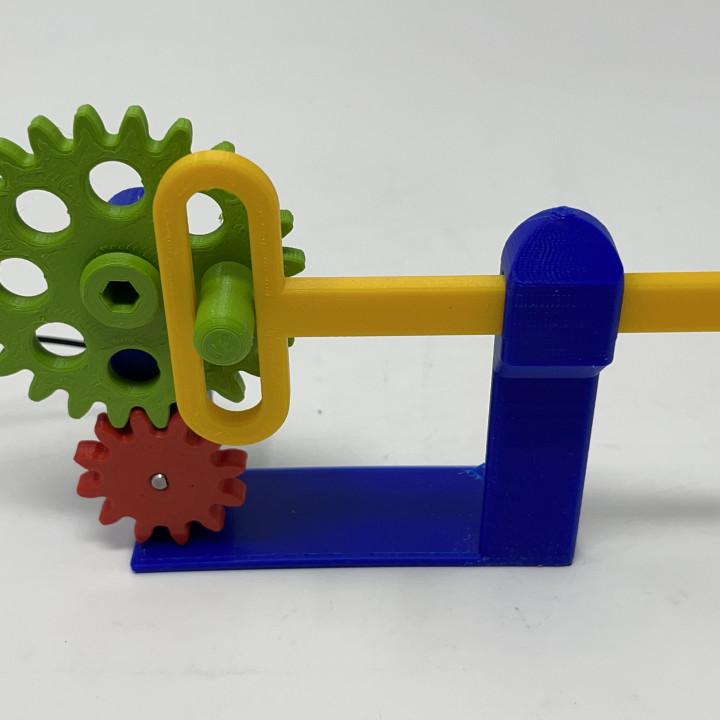 3D Printable A Simple 3D Printed Scotch Yoke Mechanism. by Greg Zumwalt