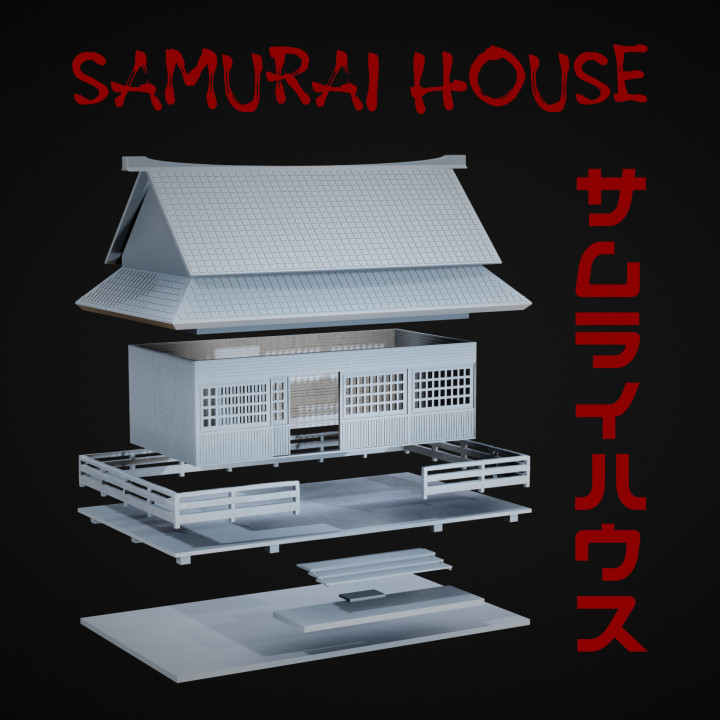 3D Printable Samurai House by Lazy Bear