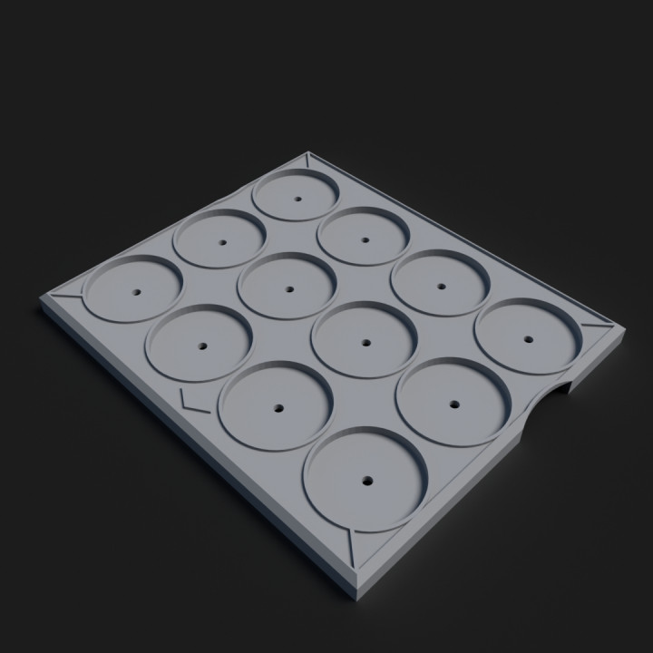 3D Printable ASOIAF Water Inset Unit Movement Tray by Strandhammer