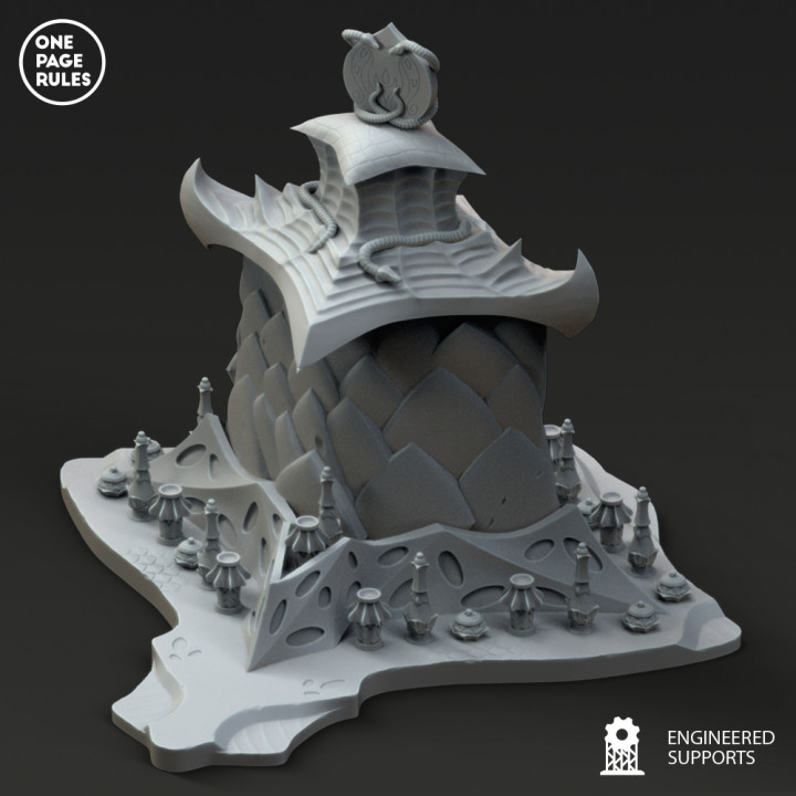 3D Printable Lust Daemons Medium Terrain by One Page Rules