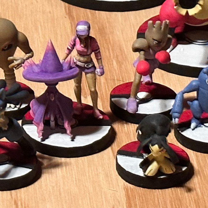 3D Print of Riolu / Lucario / Mega Lucario (Pokemon 35mm True Scale ...