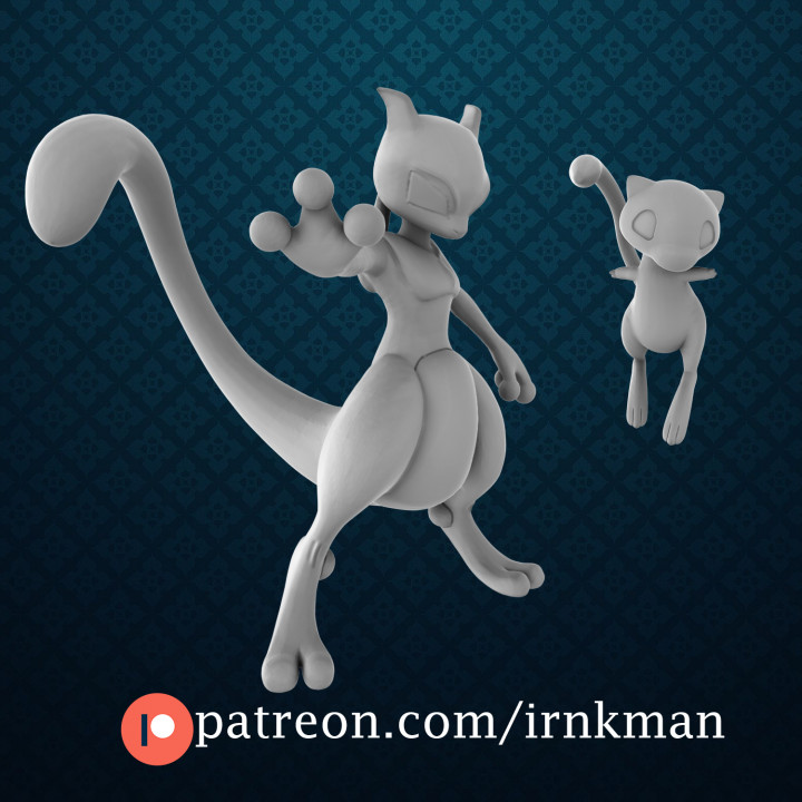 下载 Mewtwo / Mew (Pokemon 35mm True Scale Series) 通过 Irnkman