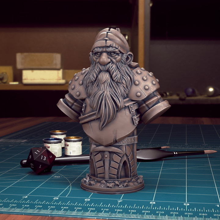 3D Printable Dwarf Chess Pawn [Pre-Supported] by TytanTroll Miniatures