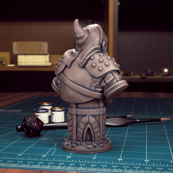 3D Printable Dwarf Chess Pawn [Pre-Supported] by TytanTroll Miniatures
