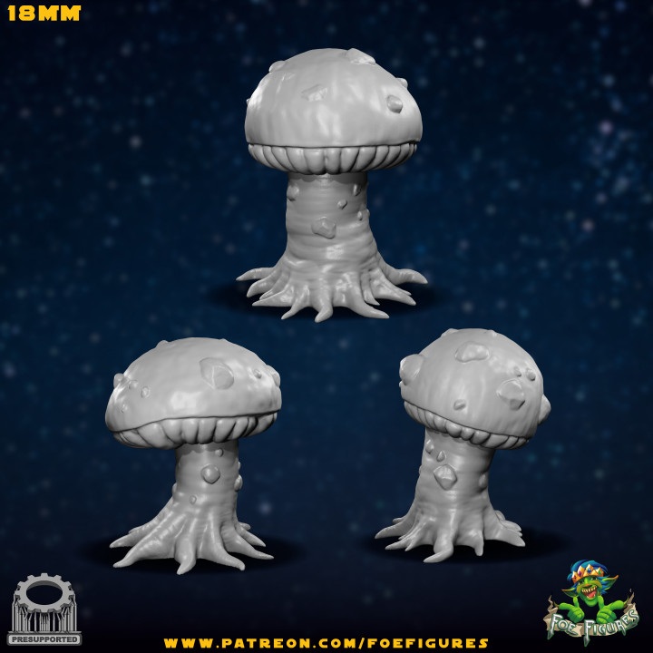 3D Printable Mushrooms Pack by Foe Figures