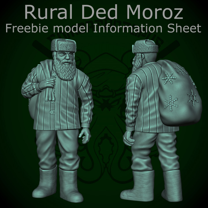 3D Printable Rural Ded Moroz - Freebie model by CombatOctopus Miniatures