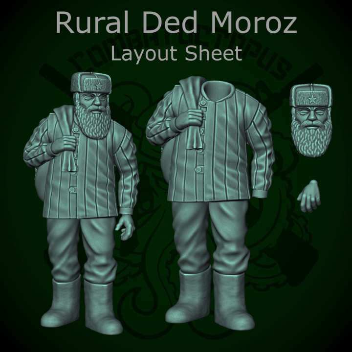 3D Printable Rural Ded Moroz - Freebie model by CombatOctopus Miniatures