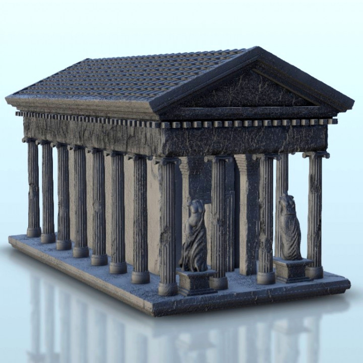 3D Printable Greek temple 1 - Ancient Classic Old Archaic Historical ...
