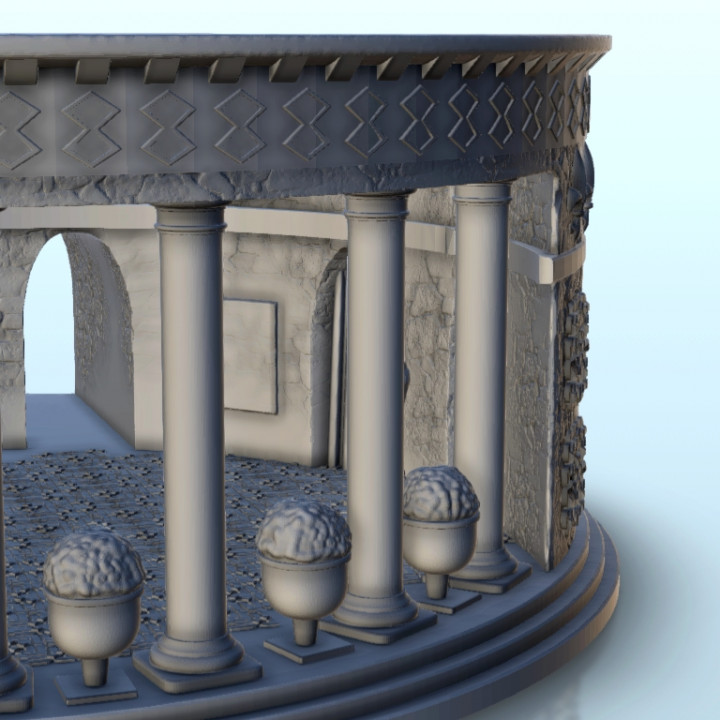 3D Printable Rounded atrium 19 - Ancient Classic Old Archaic Historical ...