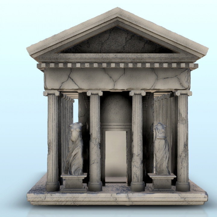 3D Printable Antic temple 23 - Ancient Classic Old Archaic Historical ...