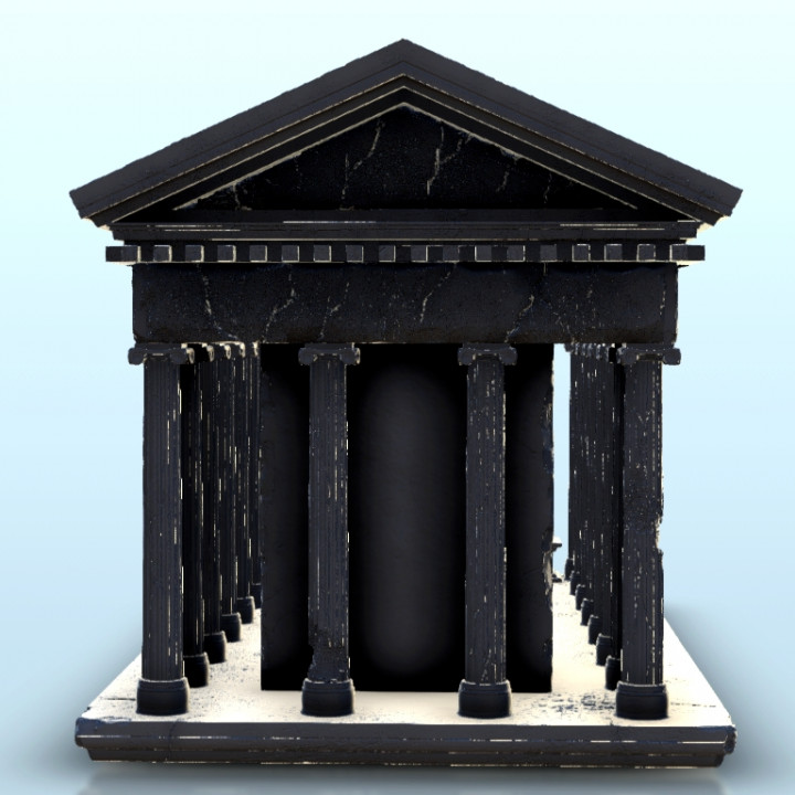 3D Printable Antic temple 23 - Ancient Classic Old Archaic Historical ...
