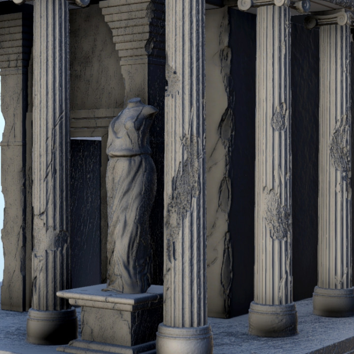 3D Printable Antic temple 23 - Ancient Classic Old Archaic Historical ...